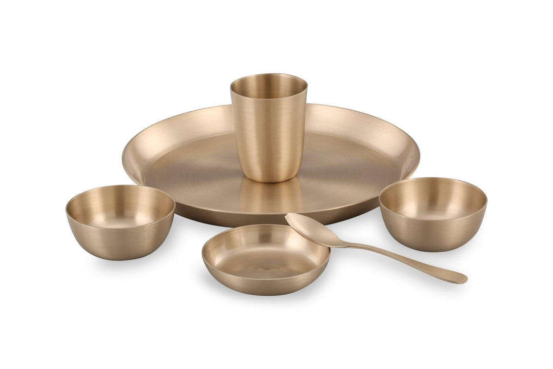 Kansa Thali Set | Bronze Dinner Set – Easycraft